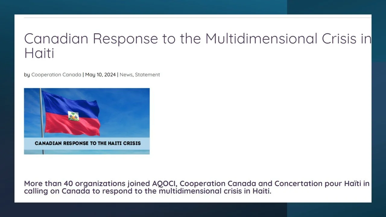 Canadian NGO joint statement supports Canadian foreign policy against ...
