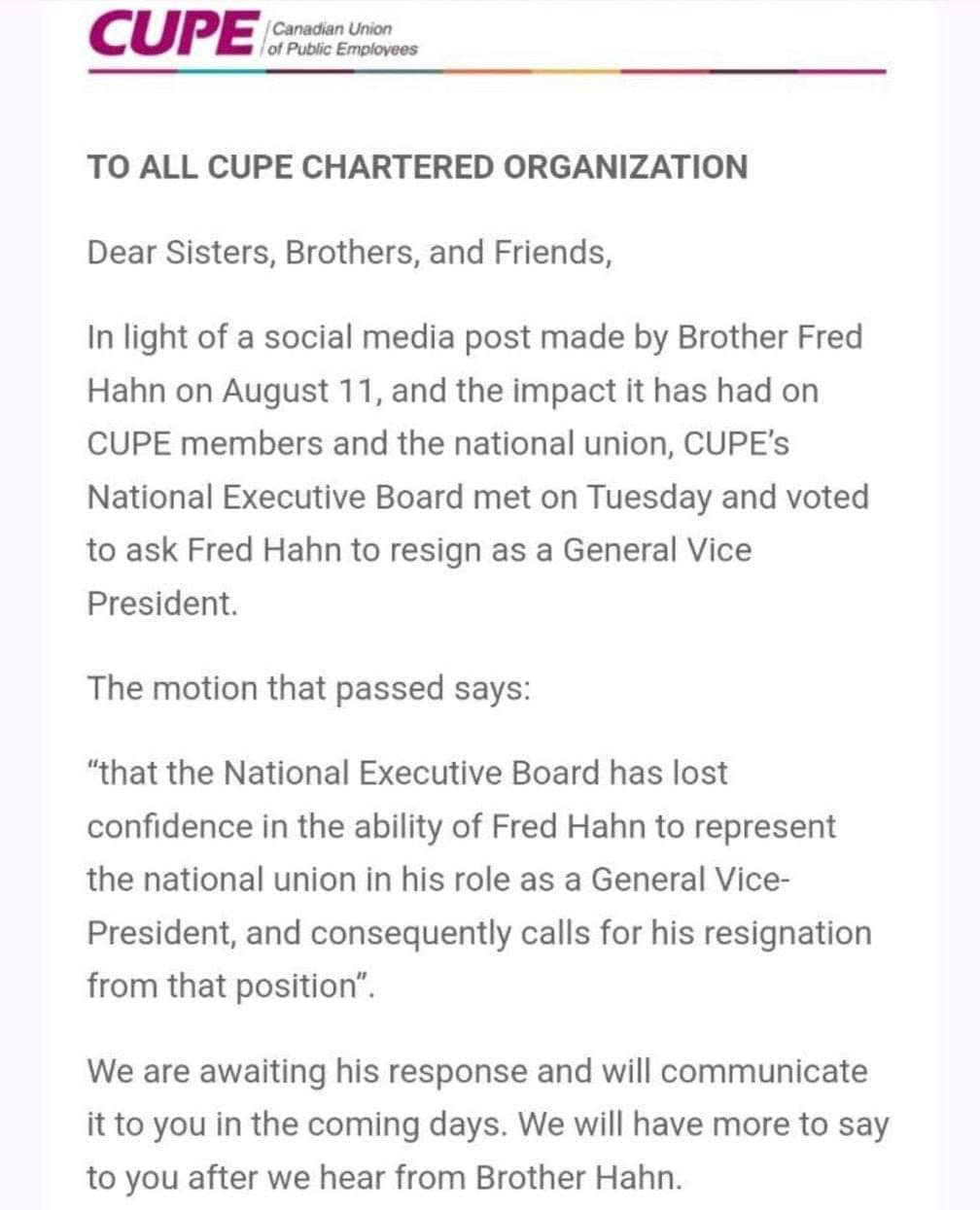 CUPE National helps Zionists attack CUPE Ontario President for ...