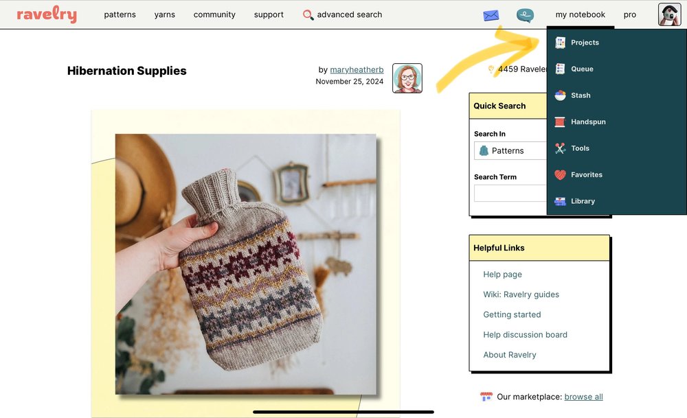RAVELRY TUTORIAL: How to Add Your Knitting (or Crochet) Project to Your ...