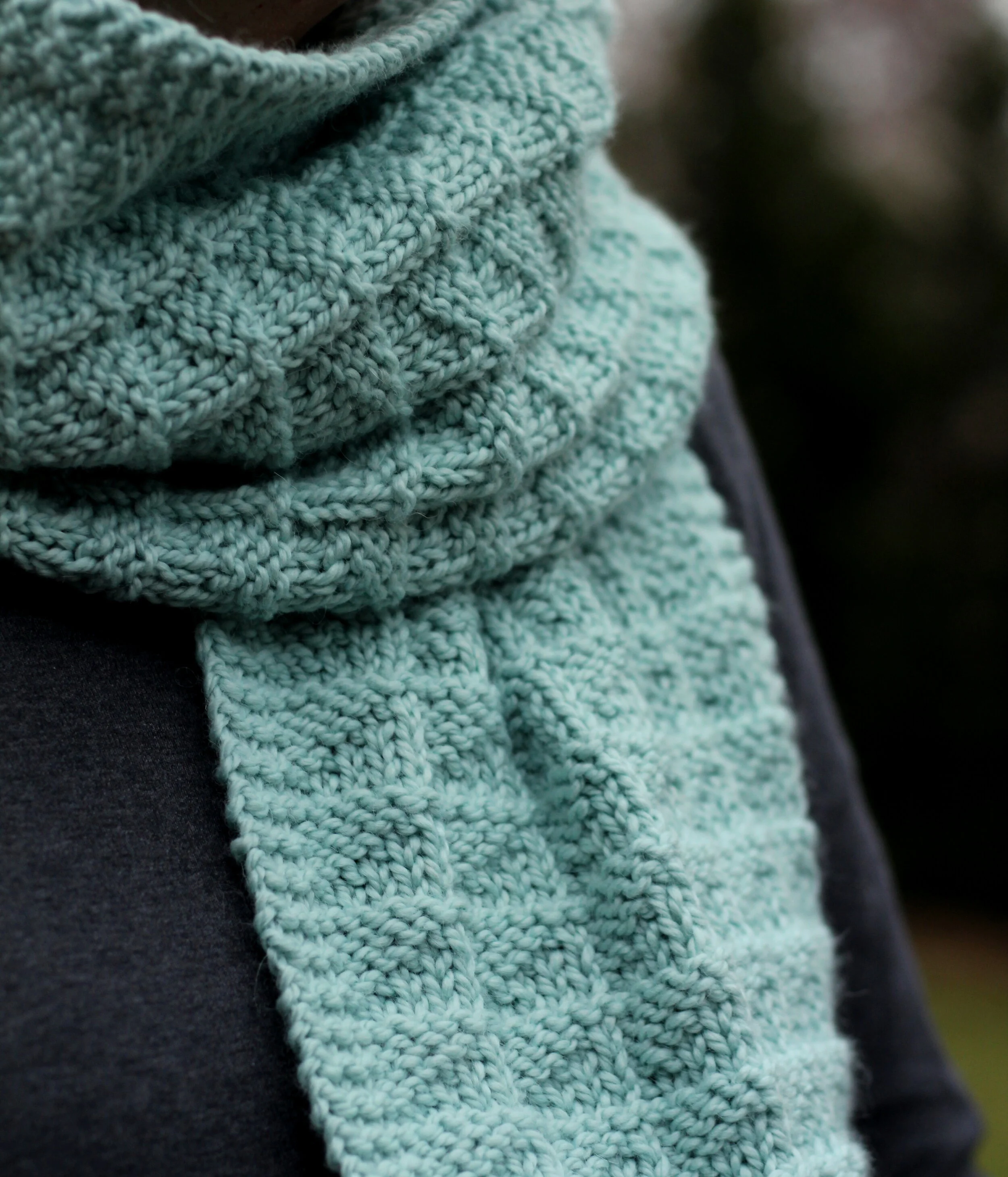 Easy to Knit Reversible Scarf Knitting Pattern Worsted Yarn - These ...