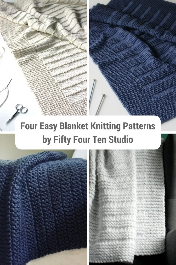 Four Easy Blanket Knitting Patterns for Beginners — Fifty Four Ten Studio