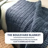 Free Blanket Knitting Pattern for Super Bulky Yarn - The Boulevard ...