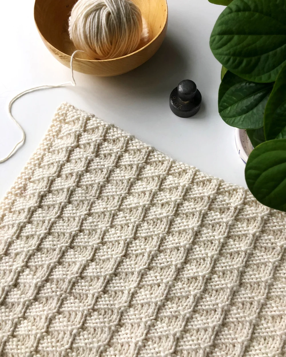 Easy Reversible Blanket Knitting Pattern for Worsted Weight Yarn - Baby ...