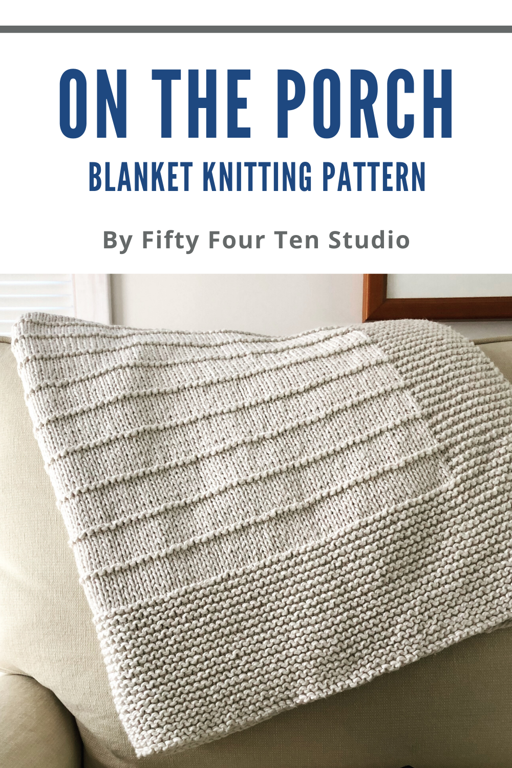 Easy to Knit Beginner Blanket Knitting Pattern for Worsted Weight Yarn ...