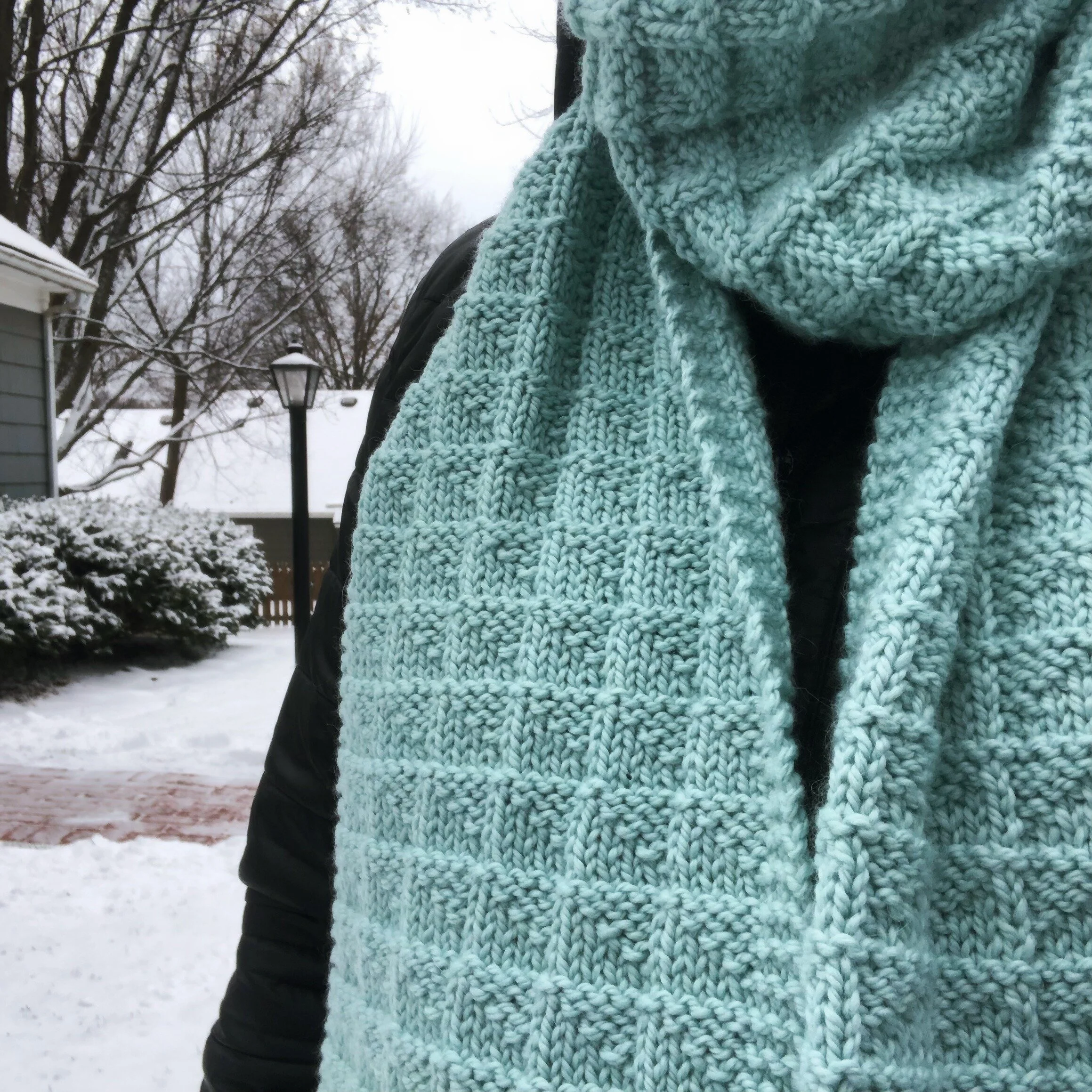 Easy to Knit Reversible Scarf Knitting Pattern Worsted Yarn - These ...