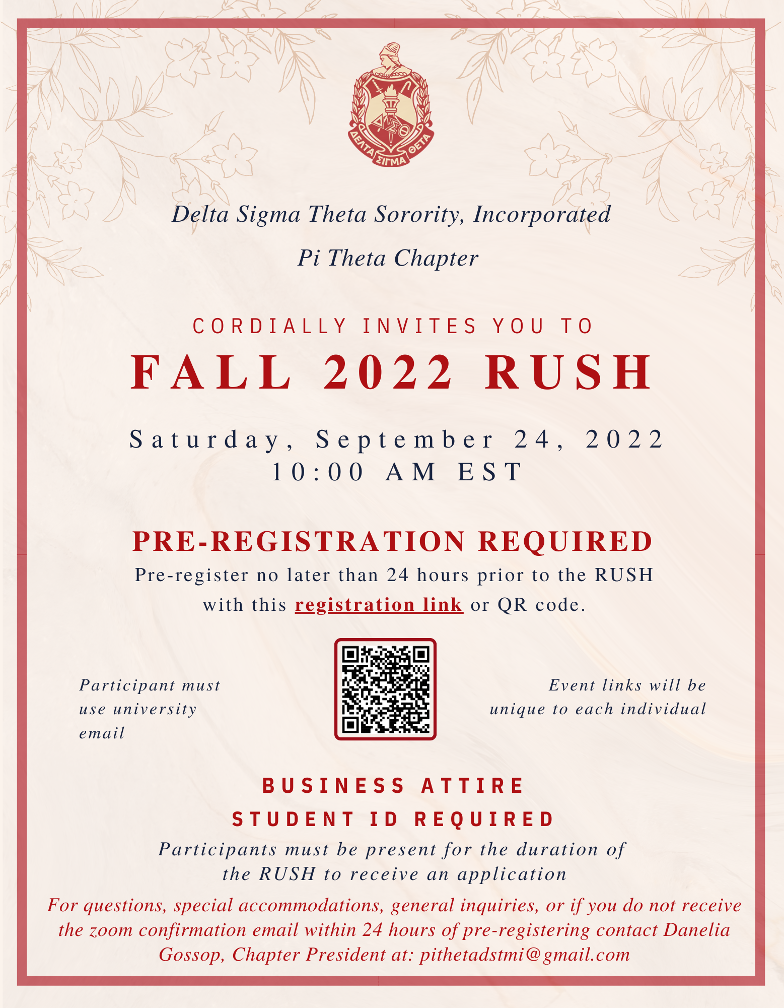Sorority Rush Flyer