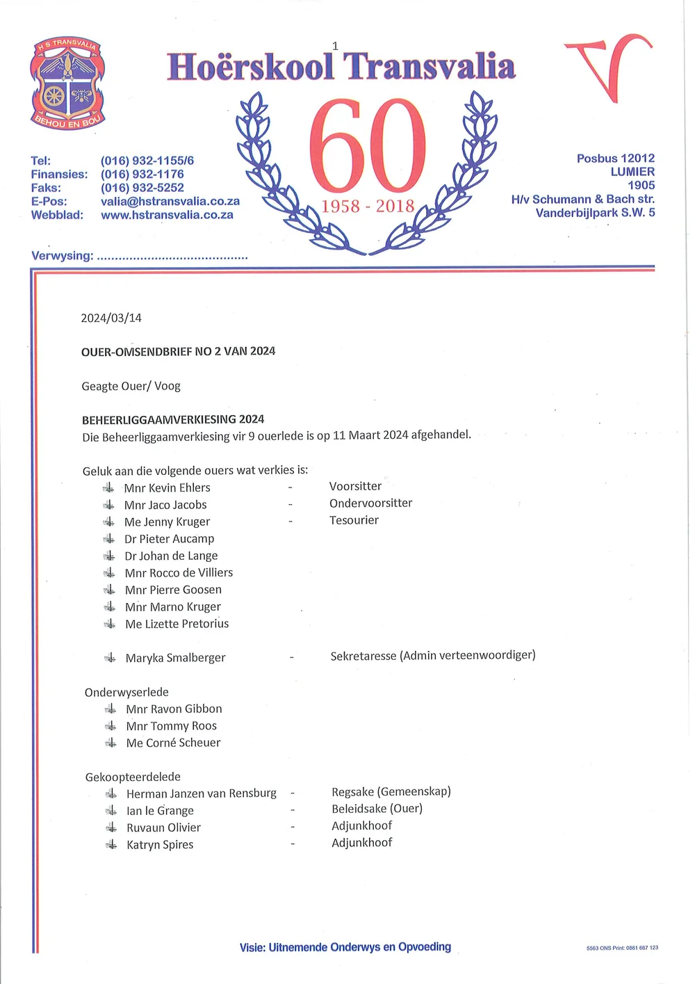 Hoërskool Transvalia