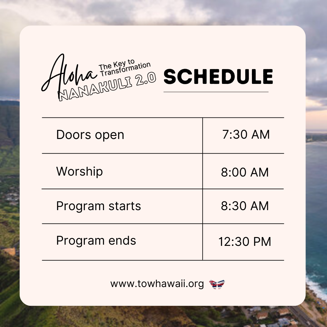 The Aloha Conference: Nanakuli 2.0 — Transform our World Hawaii