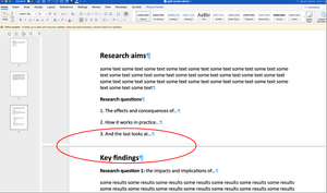 Using Word split screen — Suzanne Arnold