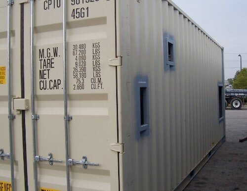 Shipping container conversion kit