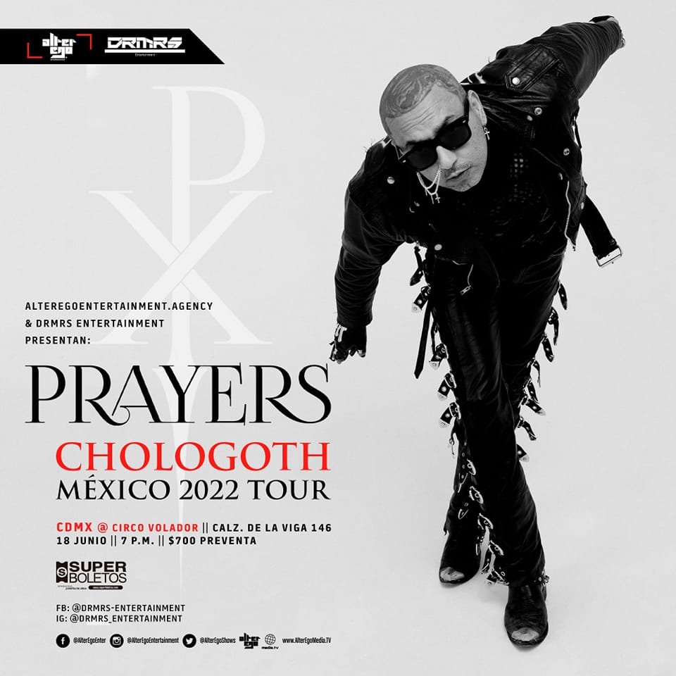 Prayers en el Circo Volador: el cholo goth llega a México | Tiqfun