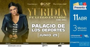 Yuridia llevará su gira 'Pa' Luego Es Tarde' al Palacio de los Deportes ...