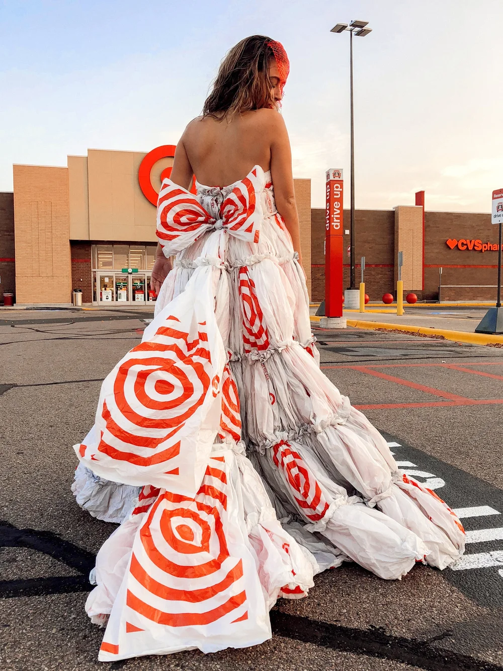 The Plastic Gown Made of 170 Target Bags — Kailey Schmitt