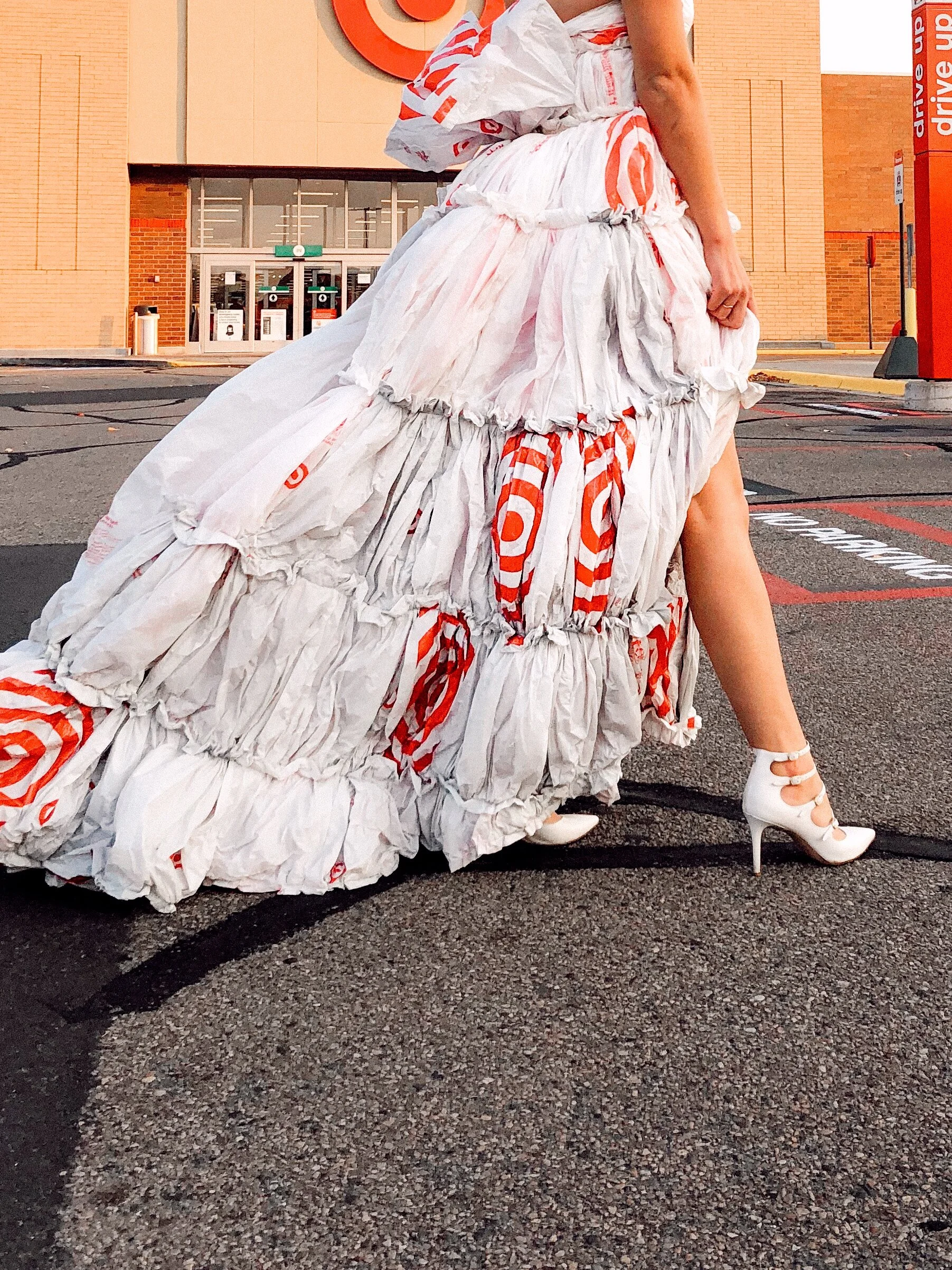 The Plastic Gown Made of 170 Target Bags — Kailey Schmitt