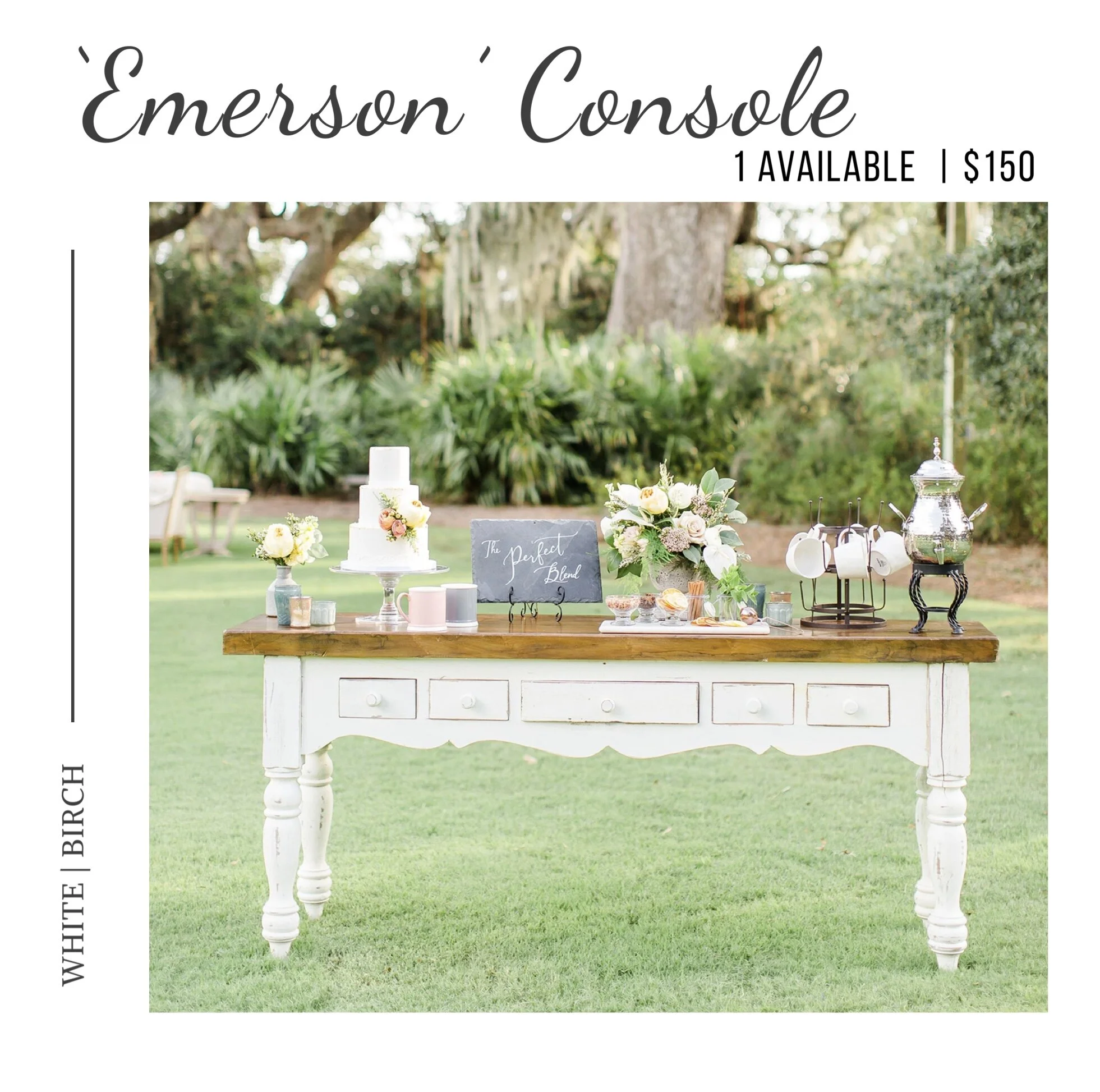 Tables — White Birch Rentals
