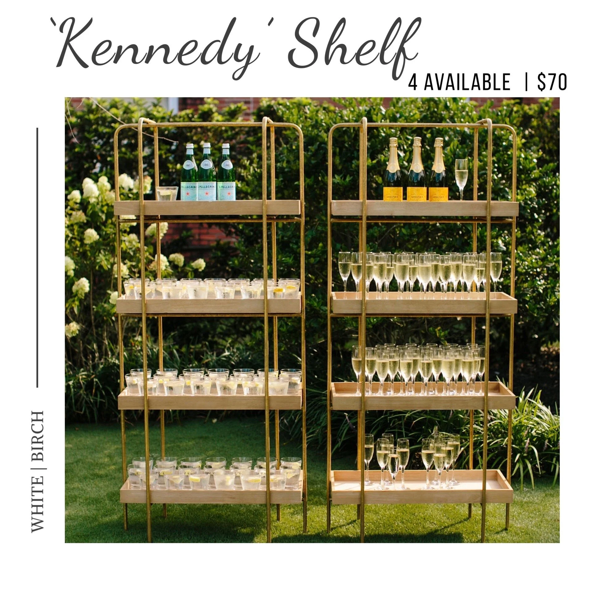 Bars & Shelves — White Birch Rentals