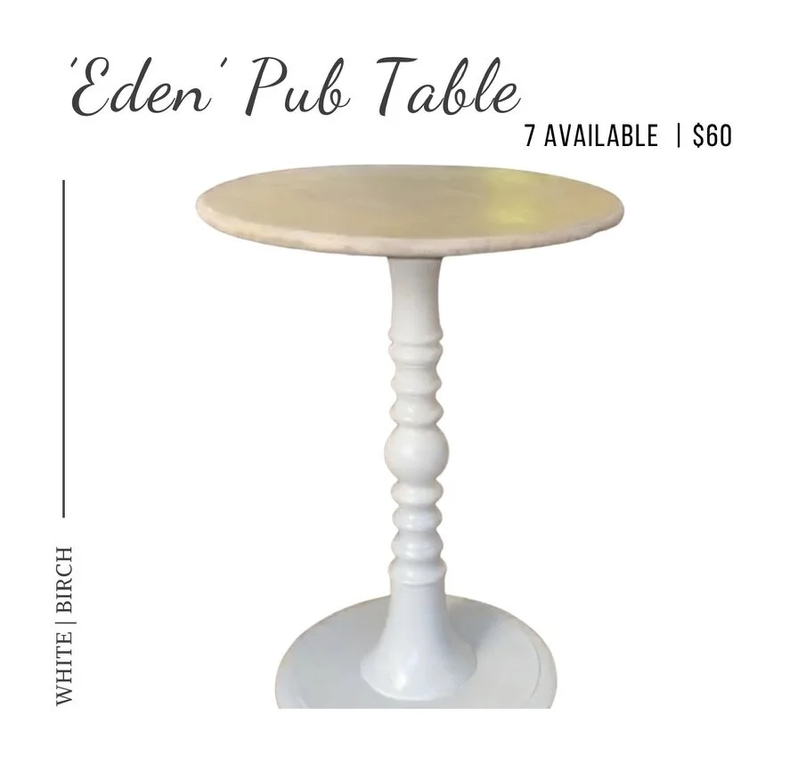Tables — White Birch Rentals