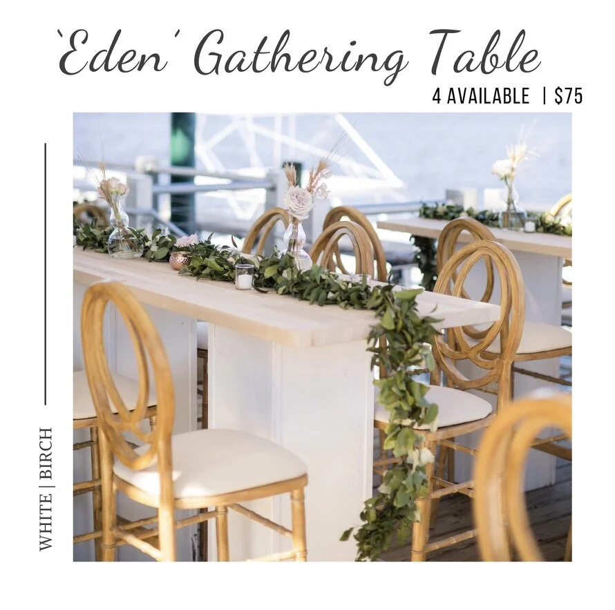 Tables — White Birch Rentals