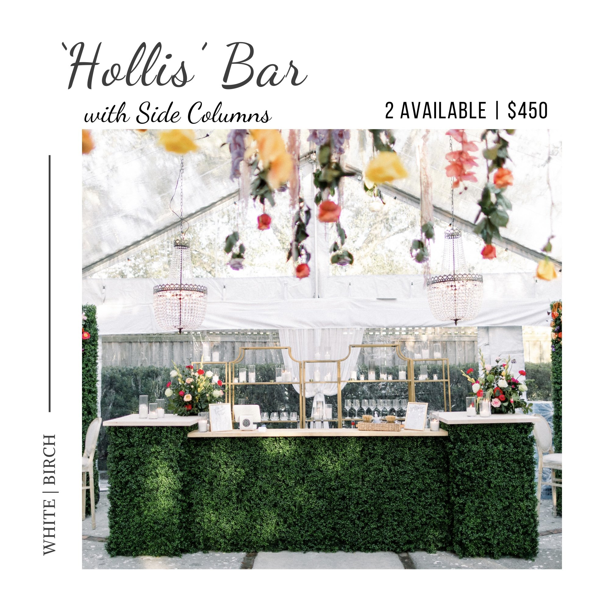 Bars & Shelves — White Birch Rentals