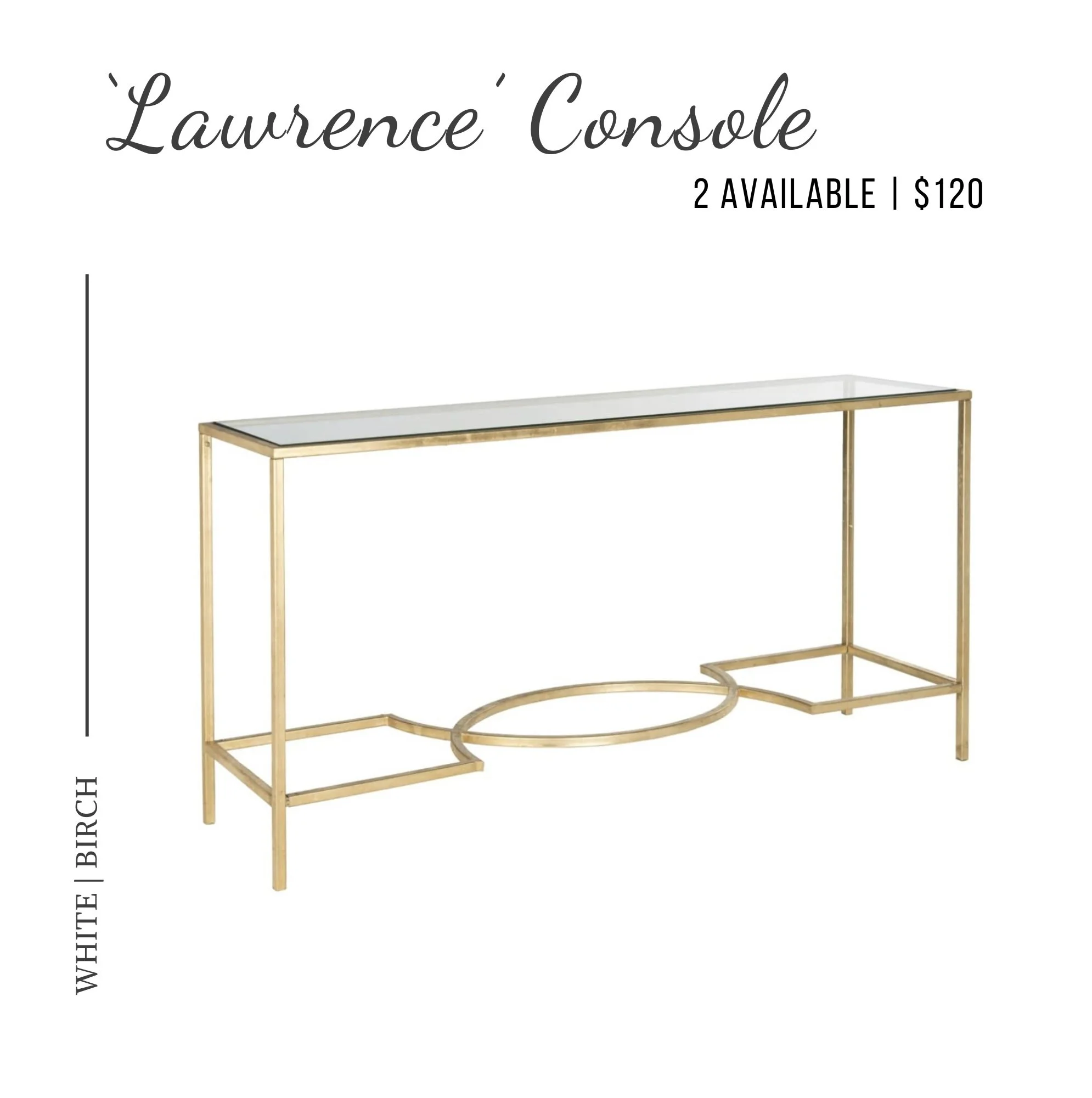 Tables — White Birch Rentals