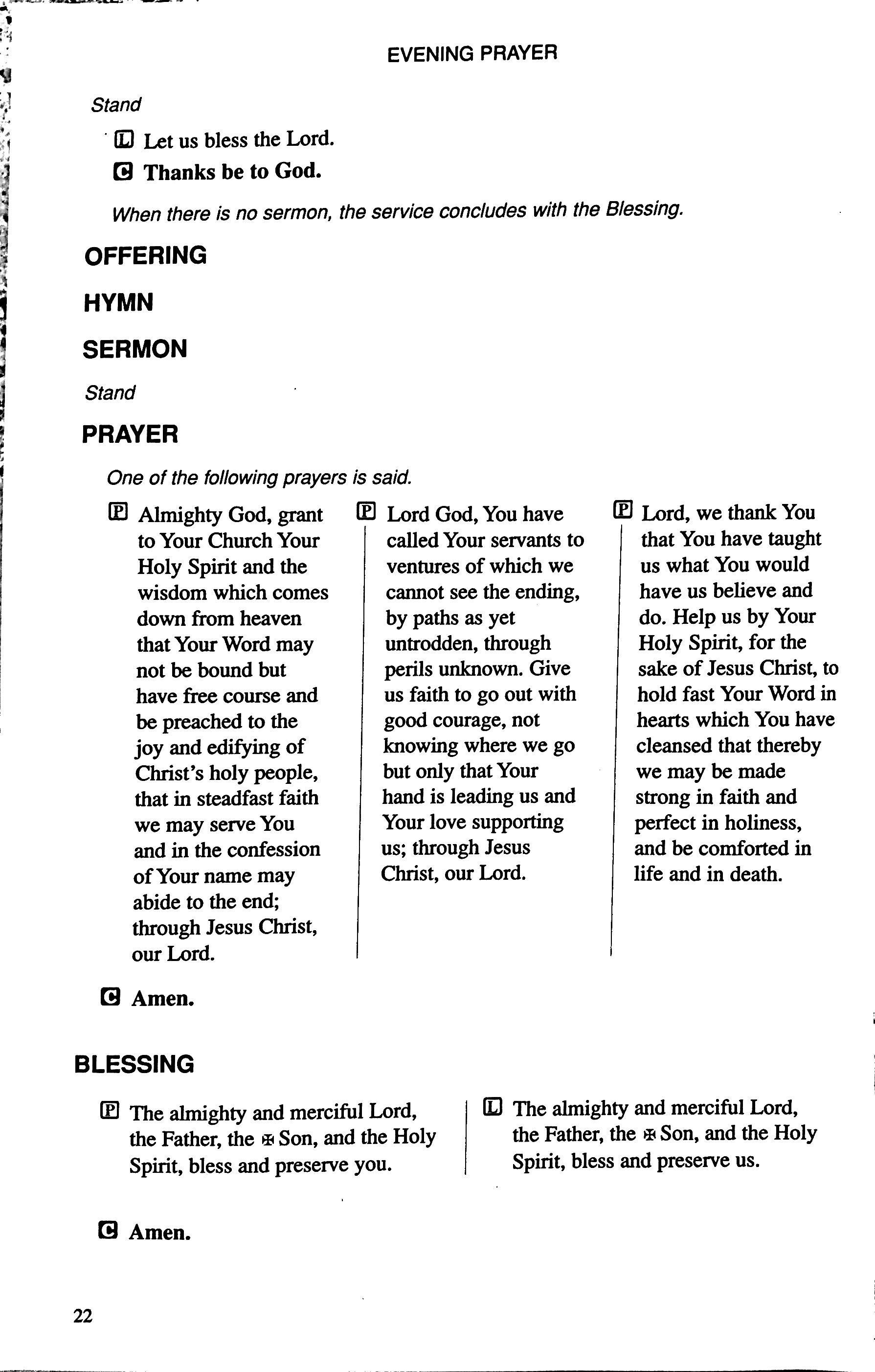 Recorded Service — Trinity Lutheran