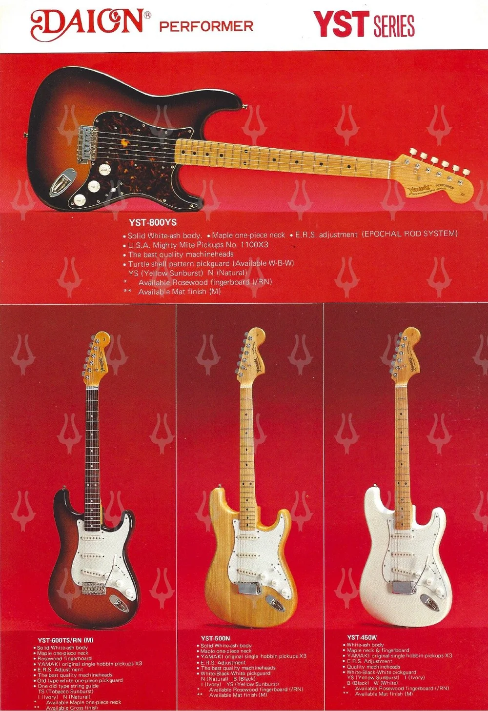 Performer - YST Series - Yamaki, JooDee, Daion Stratocaster bodies with ...