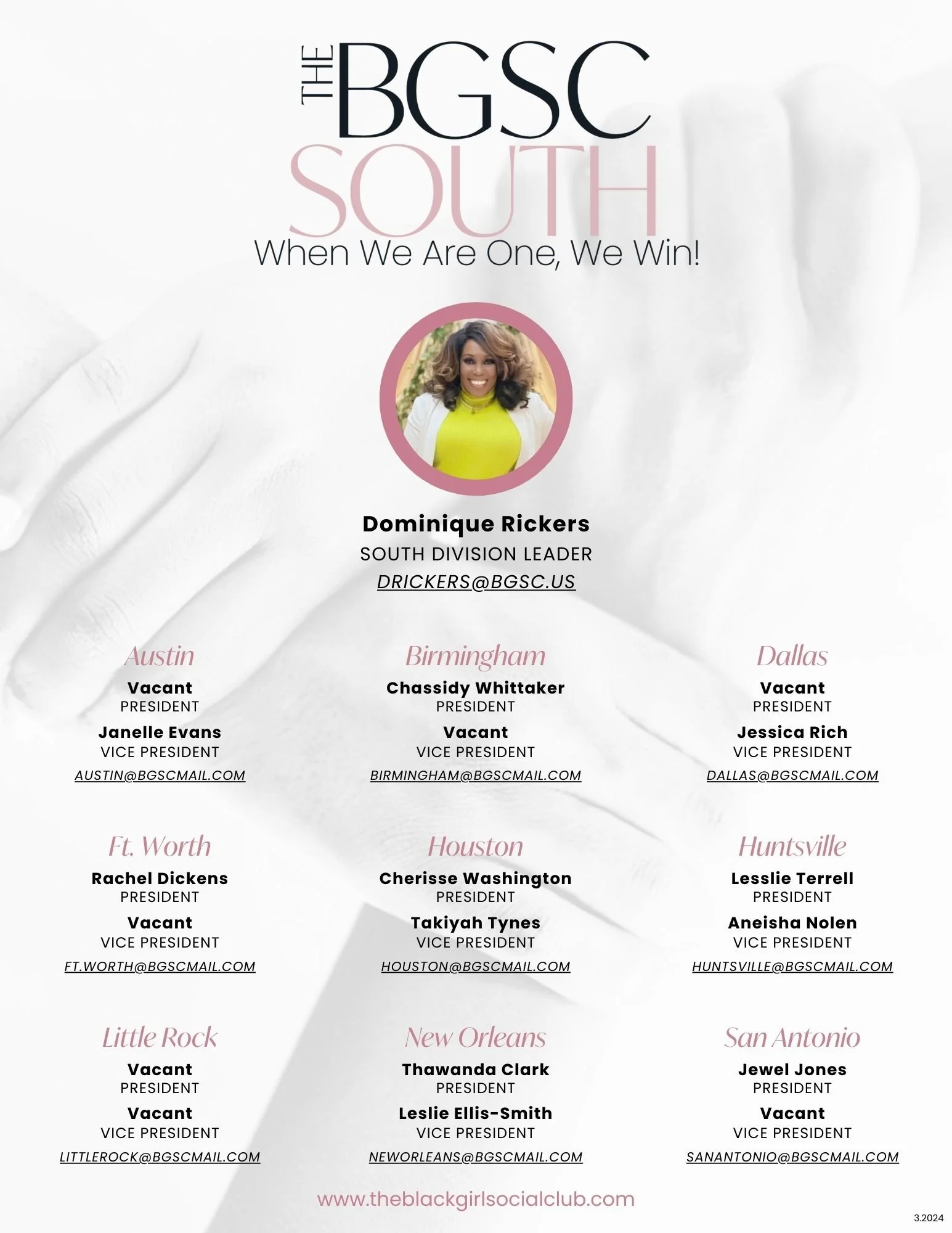 BGSC Divisions and Chapters Map — The Black Girl Social Club