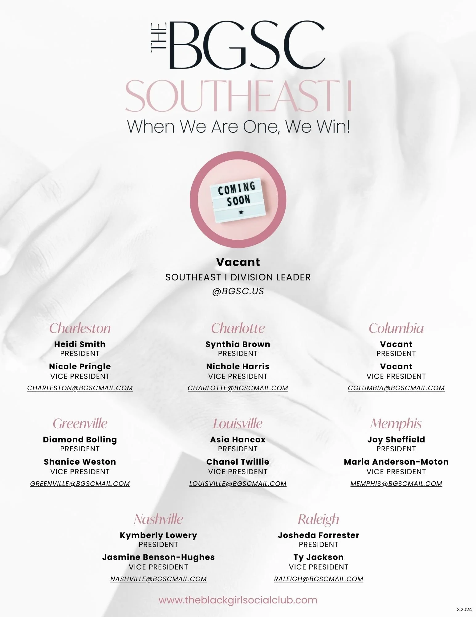 BGSC Divisions and Chapters Map — The Black Girl Social Club