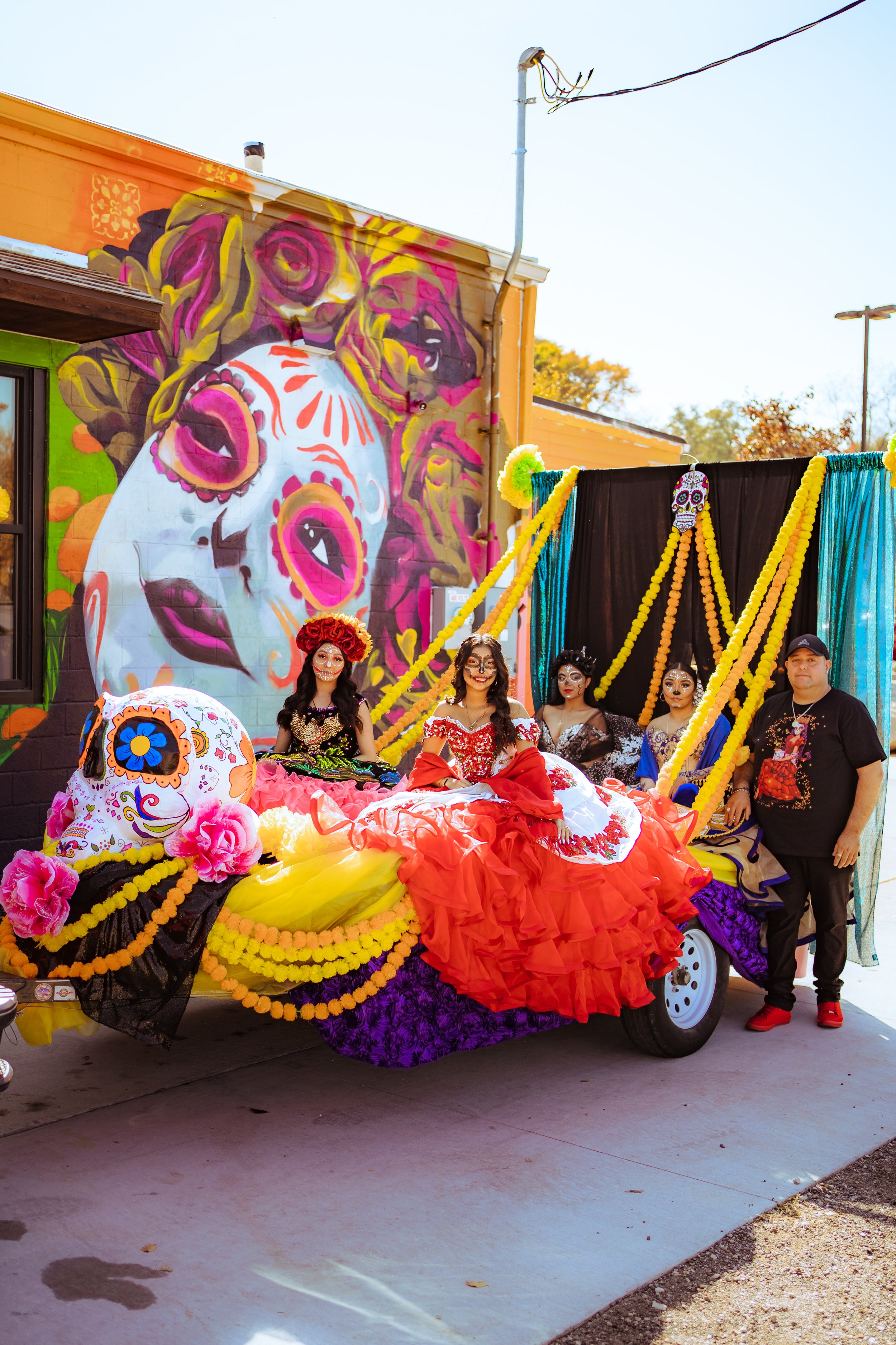 Dia De Los Muertos Parade Floats