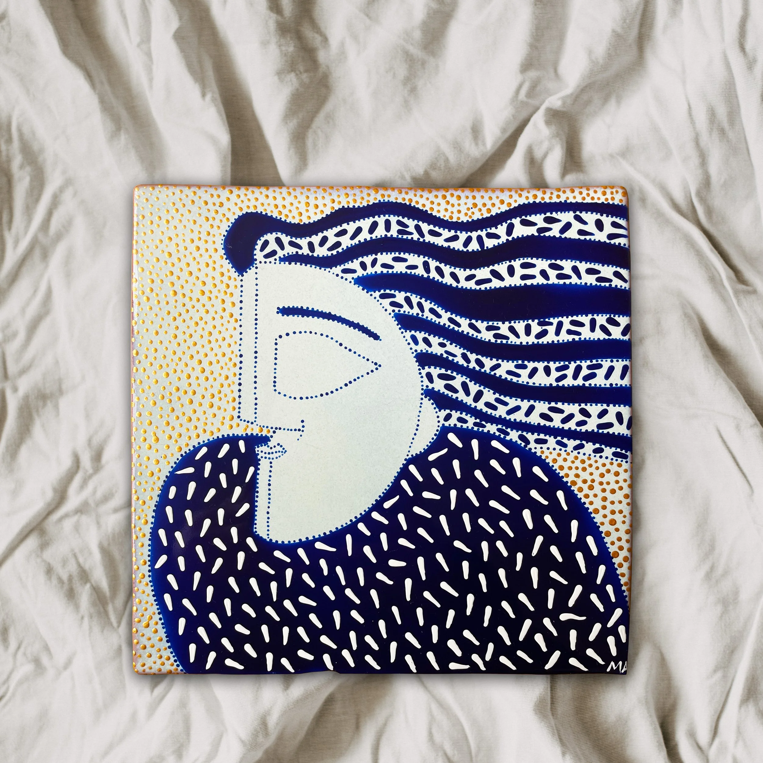 myra hand painted ceramic tiles and paintings