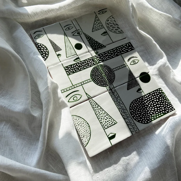 myrsini alexandridi hand painted ceramic tiles and paintings
