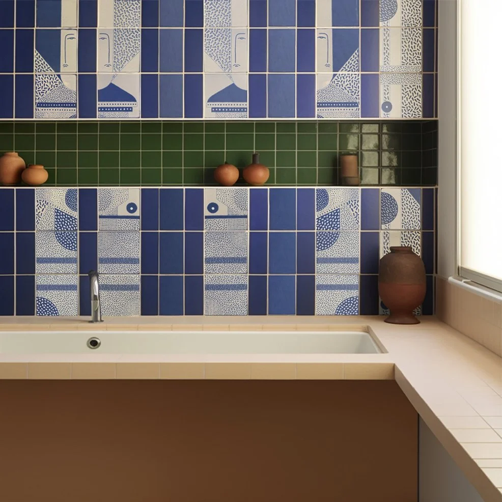 myrsini alexandridi hand painted ceramic tiles and paintings