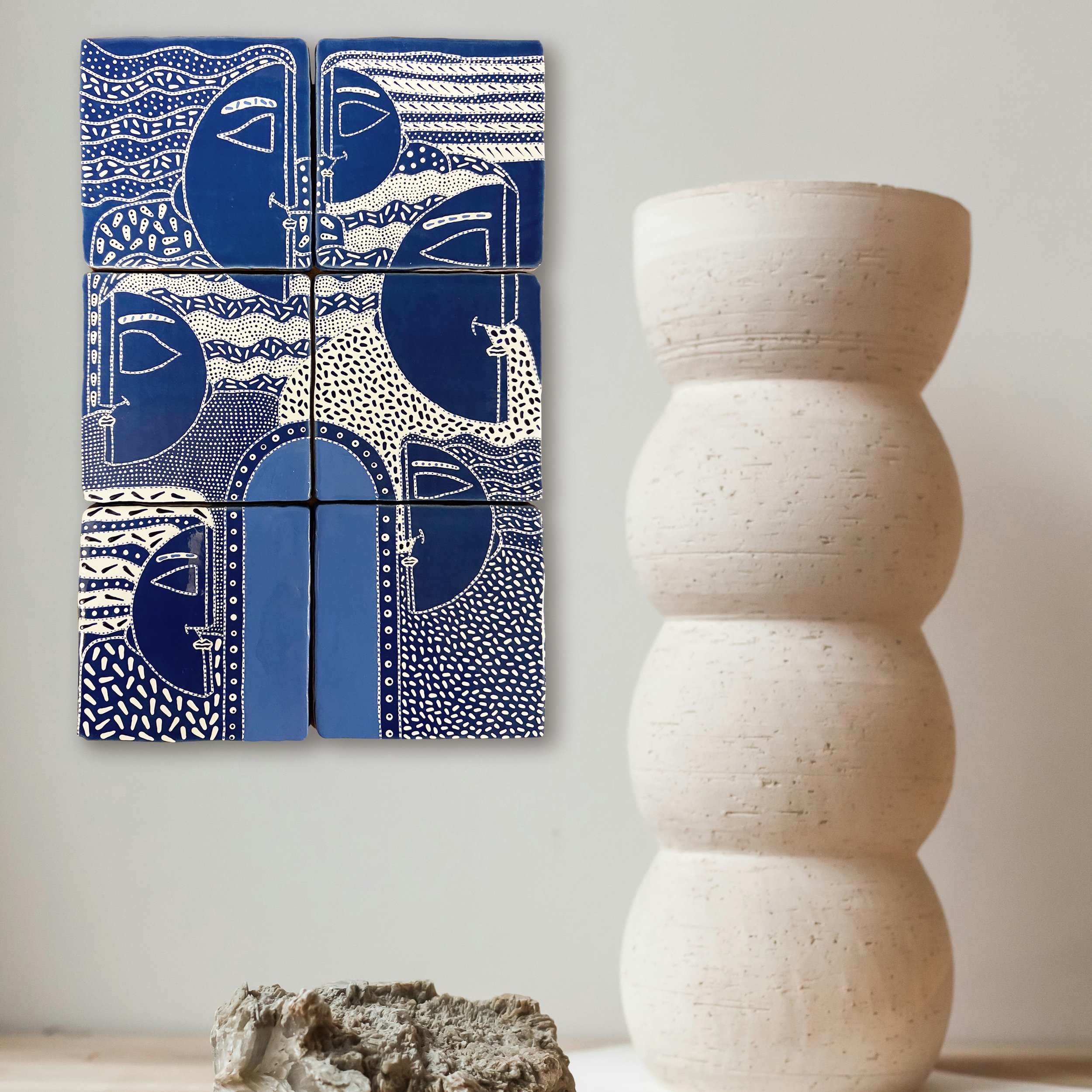 myrsini alexandridi hand painted ceramic tiles and paintings