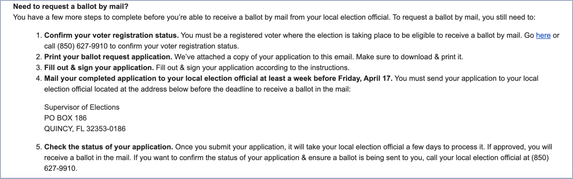 Registration Assistance Welcome Notification – TurboVote Support Center