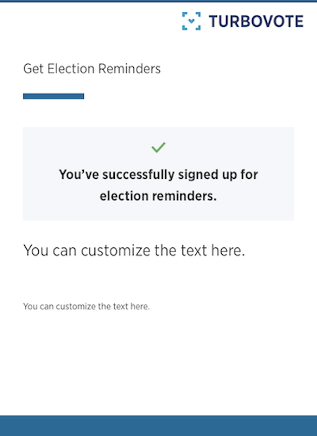 Get Election Reminders — TurboVote for Partners