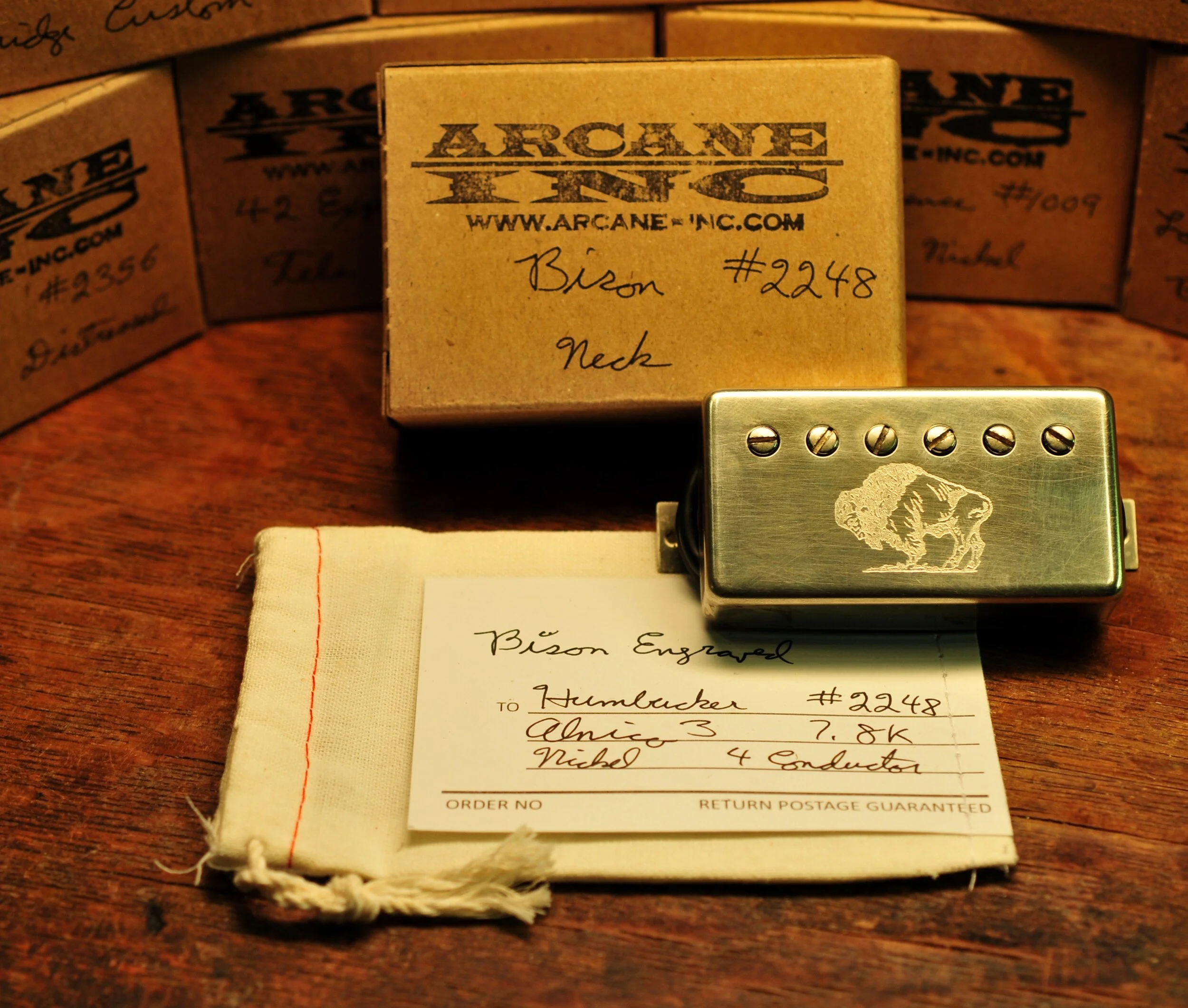 Custom Engraved Humbucker Arcane Inc. Guitar Pickups — Arcane Inc.