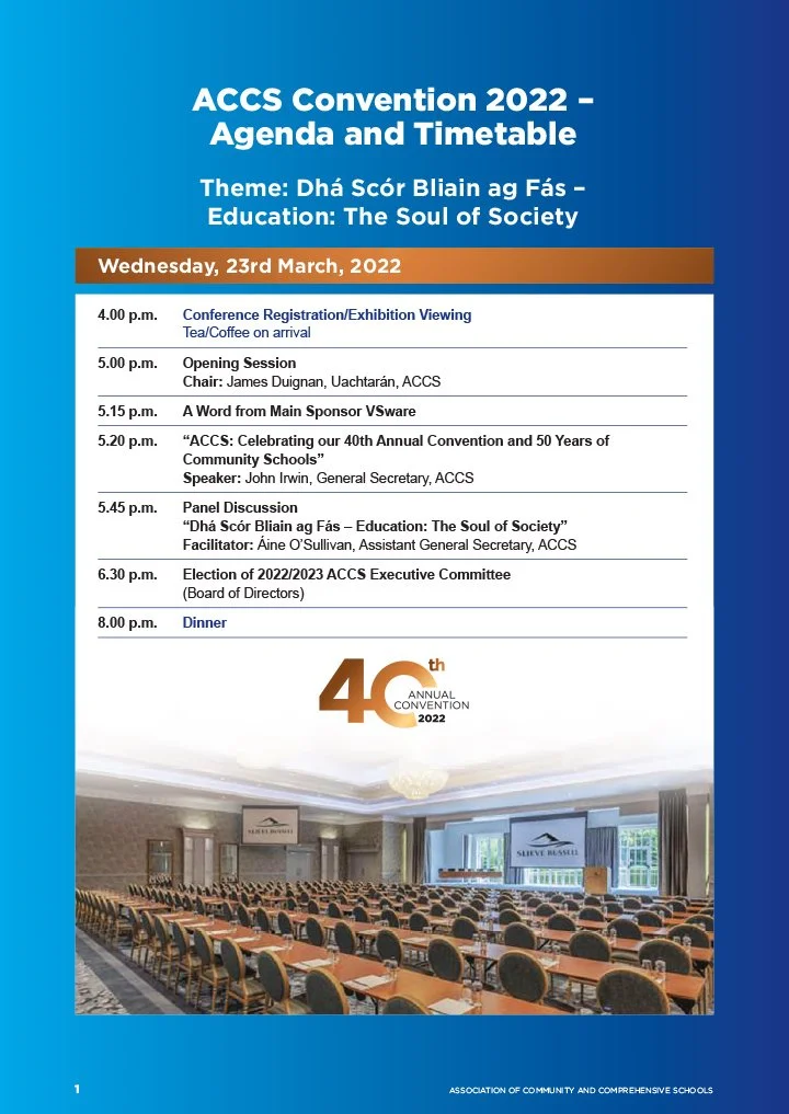 Convention Agenda — ACCS