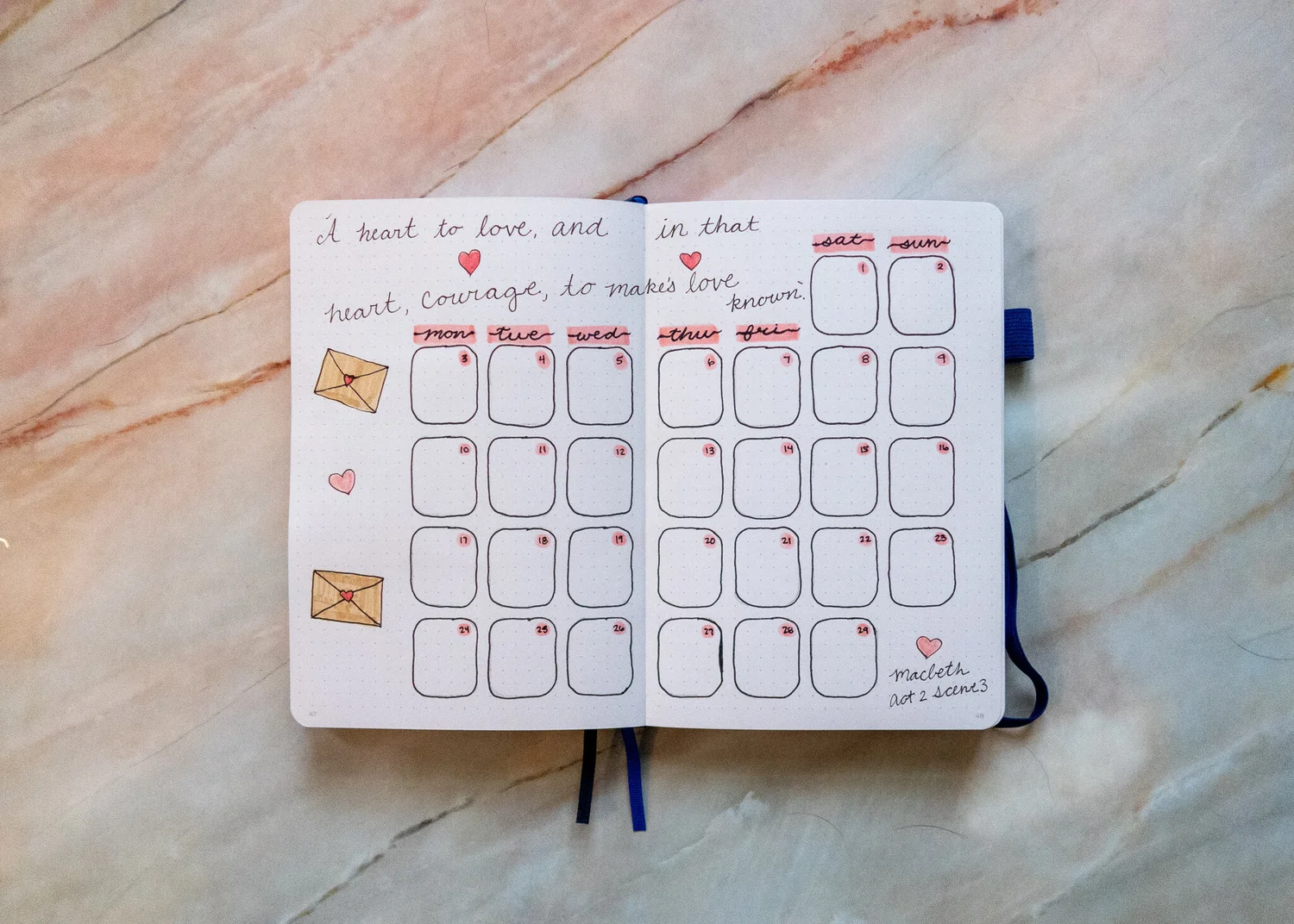 2020 February Bullet Journal Set Up — Abby Someonee