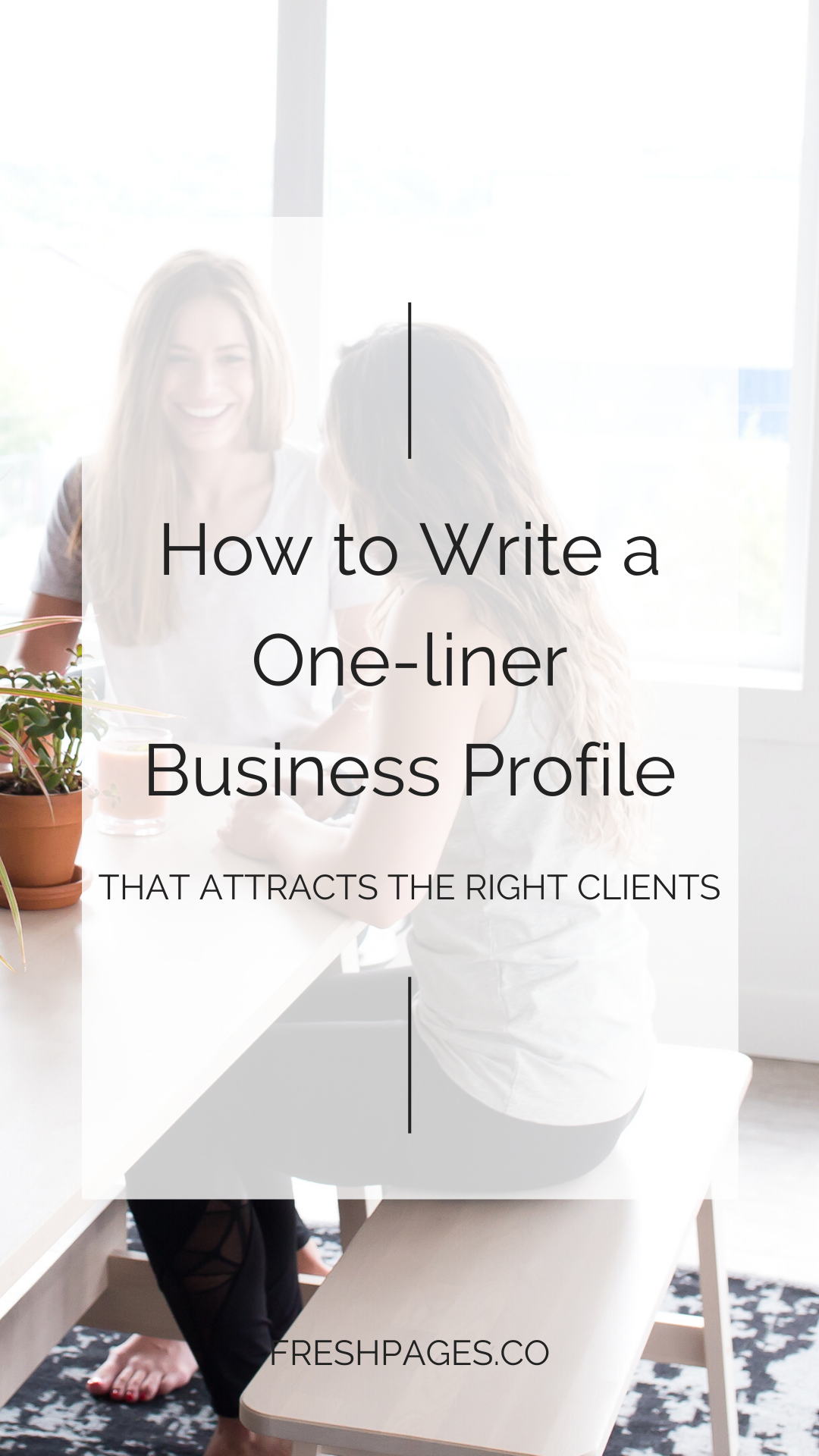 How to write a one-liner business profile that attracts the right ... How to write a one-liner business profile that attracts the right ...