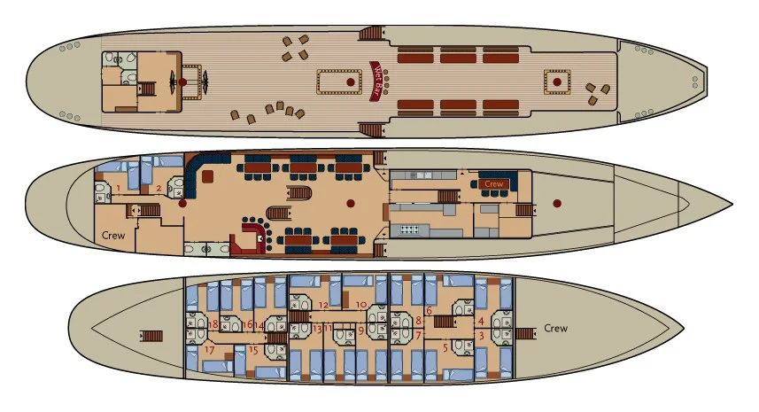Sailing Ship Deck Plans