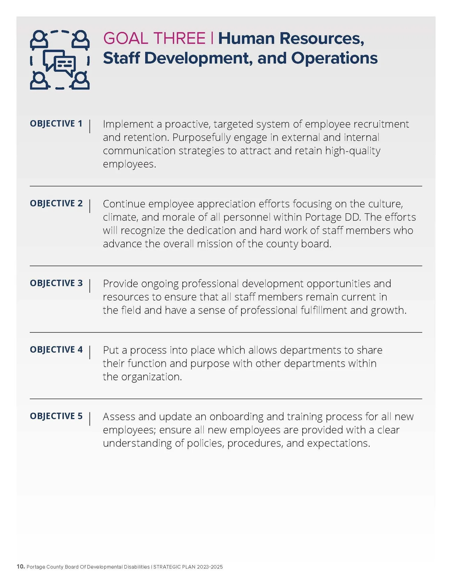 Portage DD 2023 - 2025 Strategic Plan — The Portage County Board of Developmental Disabilities