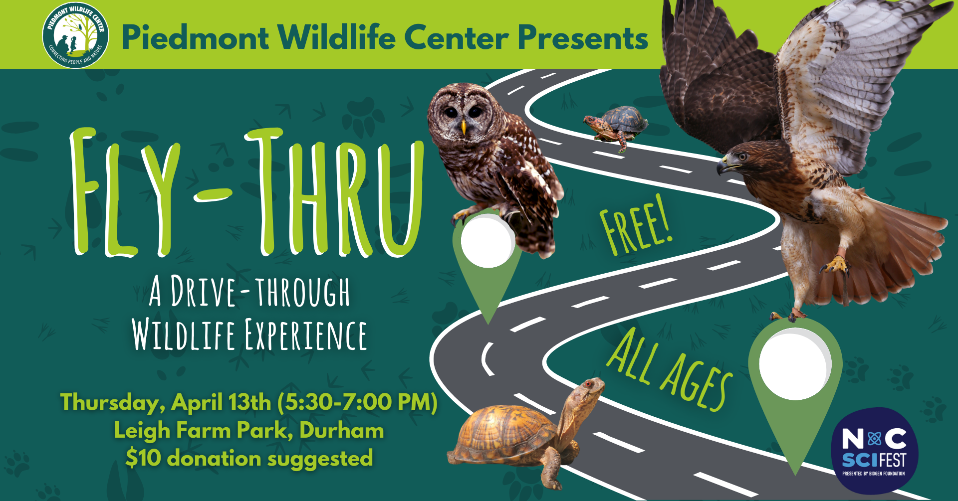 Fly-Thru: A Drive Through Wildlife Experience — Piedmont Wildlife Center
