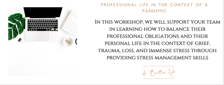 Mental Health Workshops for The Workplace — A Better Life Therapy