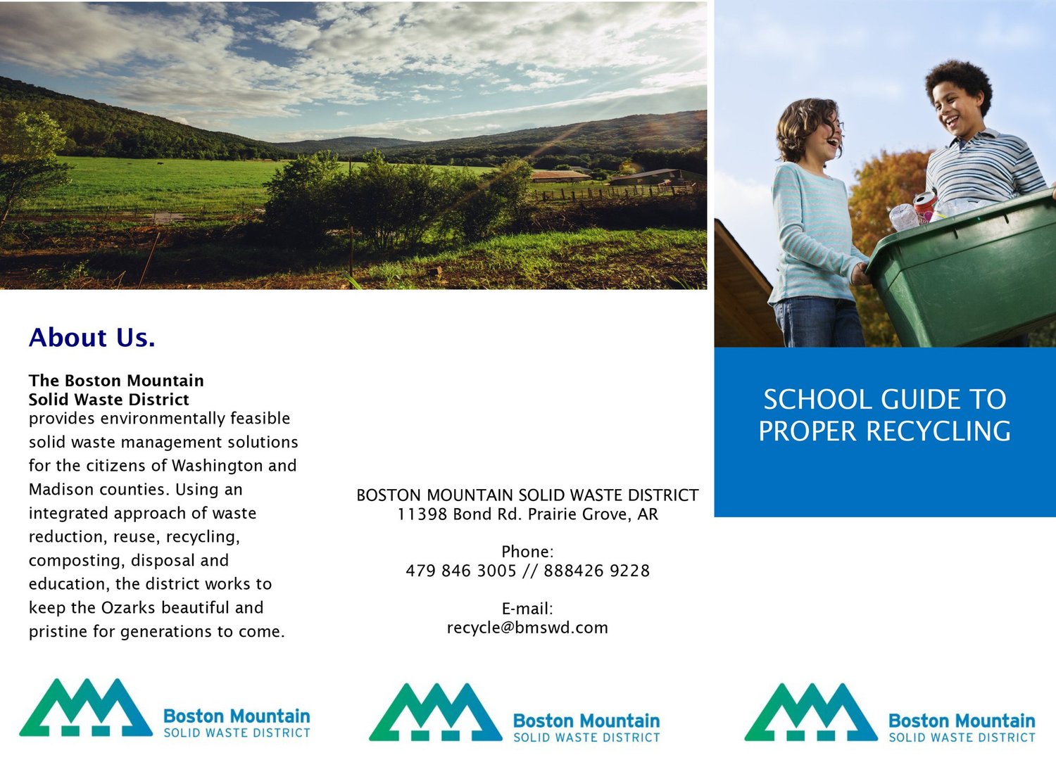 School Recycling — Boston Mountain Solid Waste District