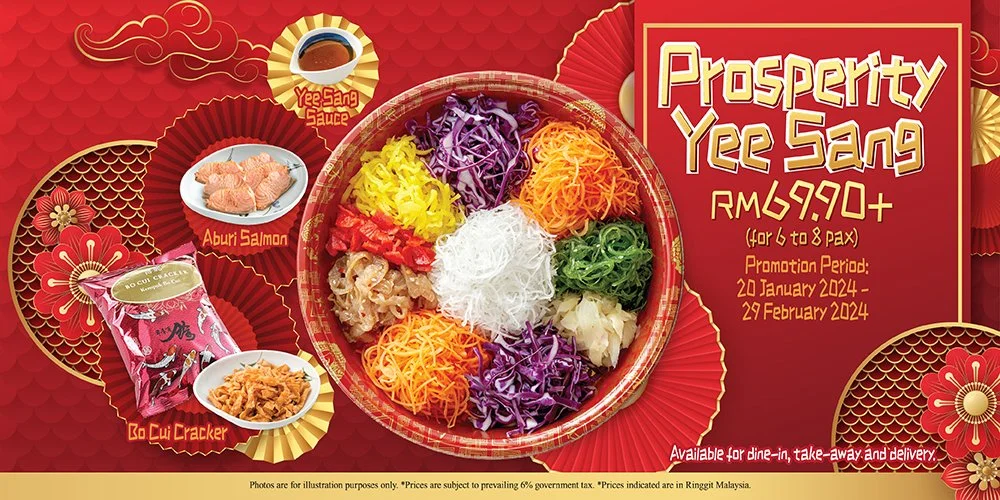 Prosperity Yee Sang — YAYOI Malaysia - No. 1 Teishoku in Japan