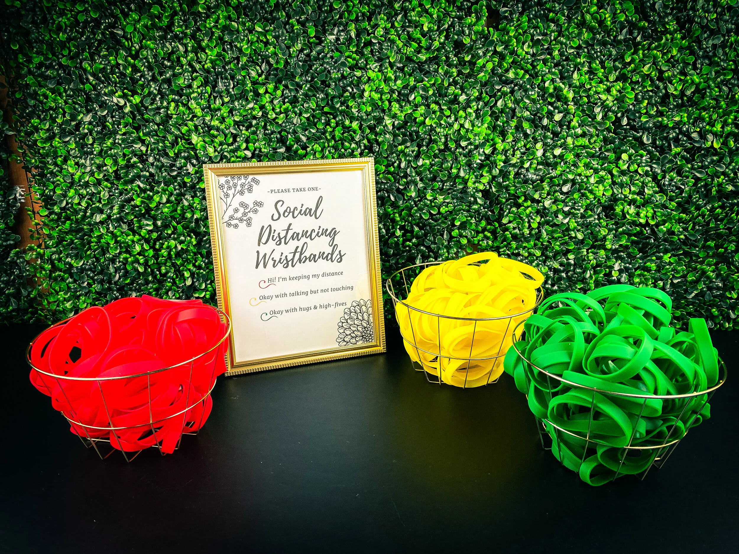 Social Distancing Wristband Kits — Boxwood Rose