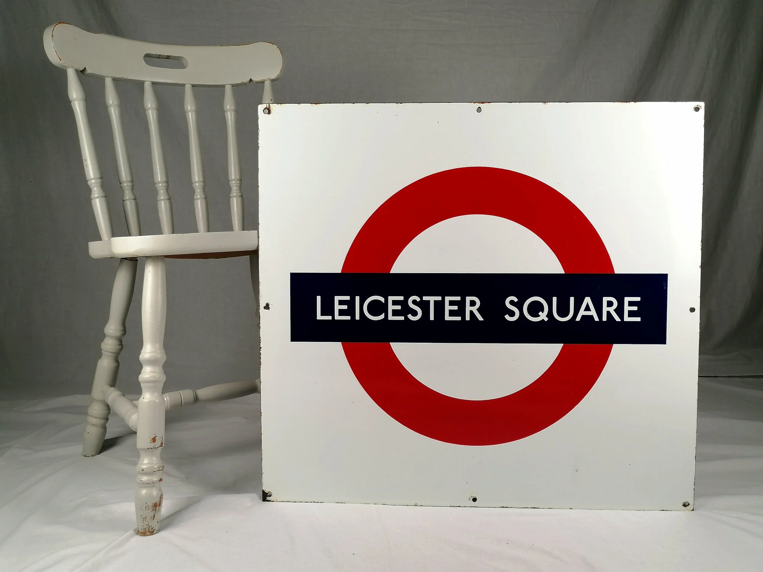 'Leicester Square' London Underground Enamel Platform Sign (1960s ...
