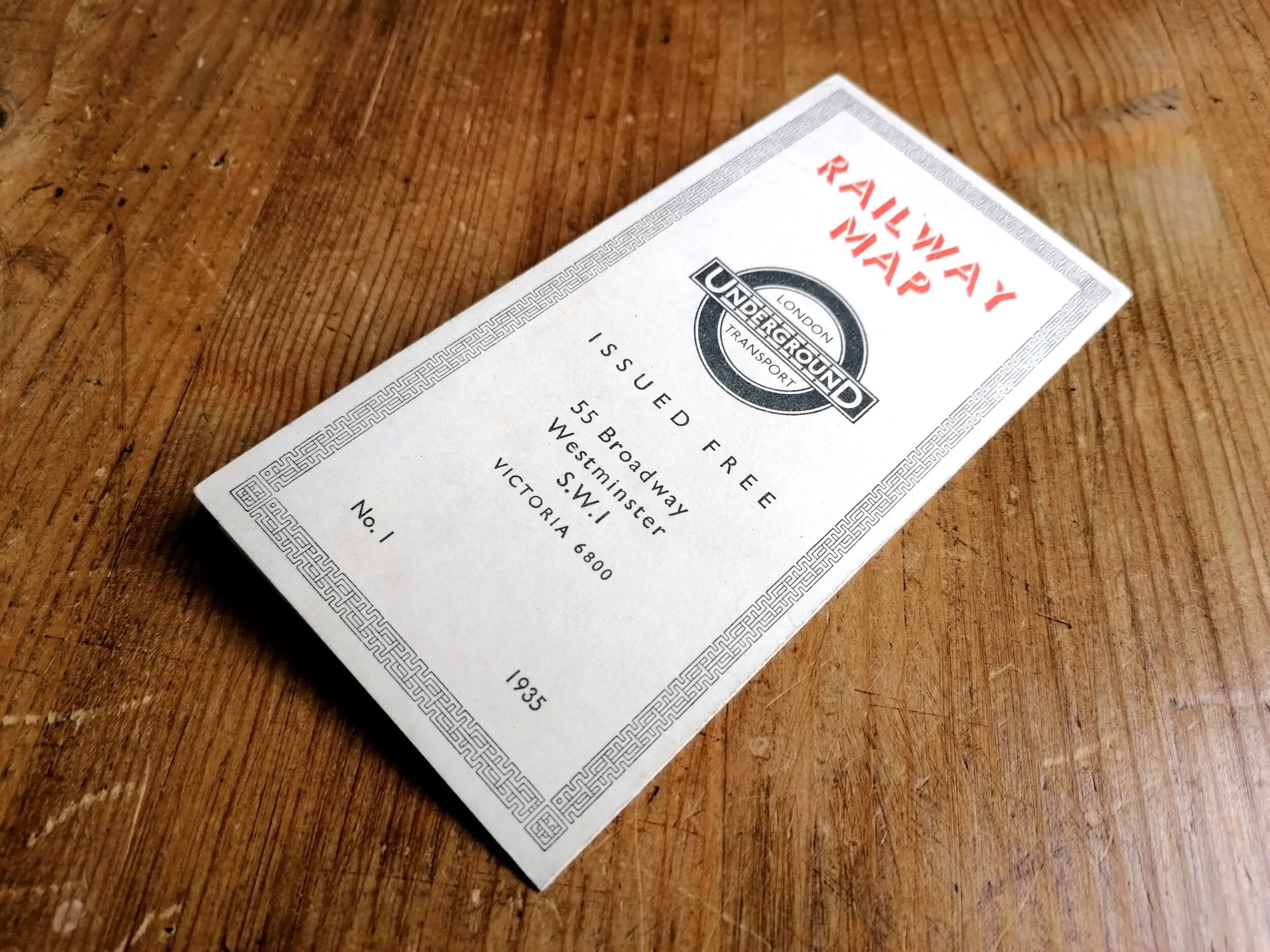 1935 London Underground Pocket Map No.1 - HC Beck - ICONIC Antiques ...