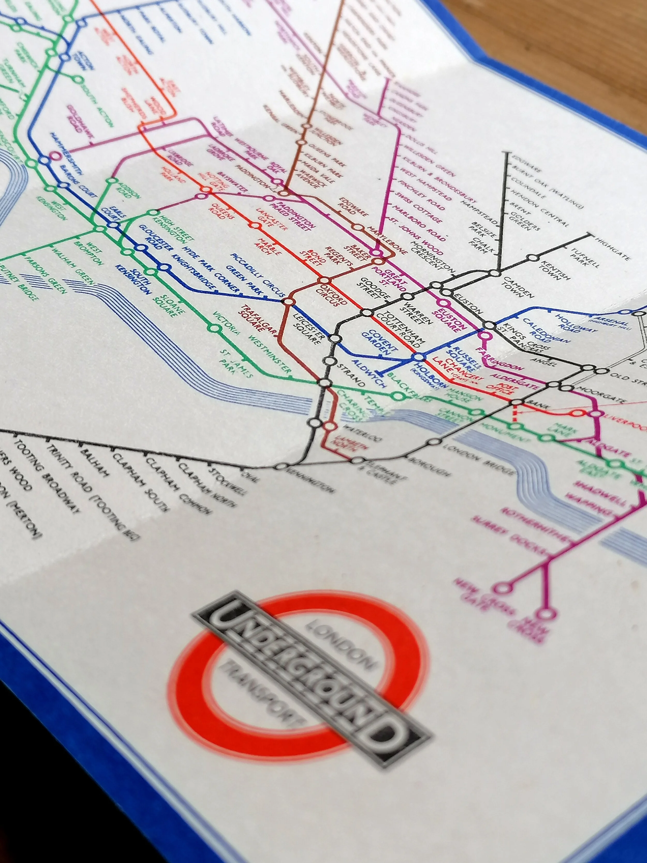 1935 London Underground Pocket Map No.1 - HC Beck - ICONIC Antiques ...