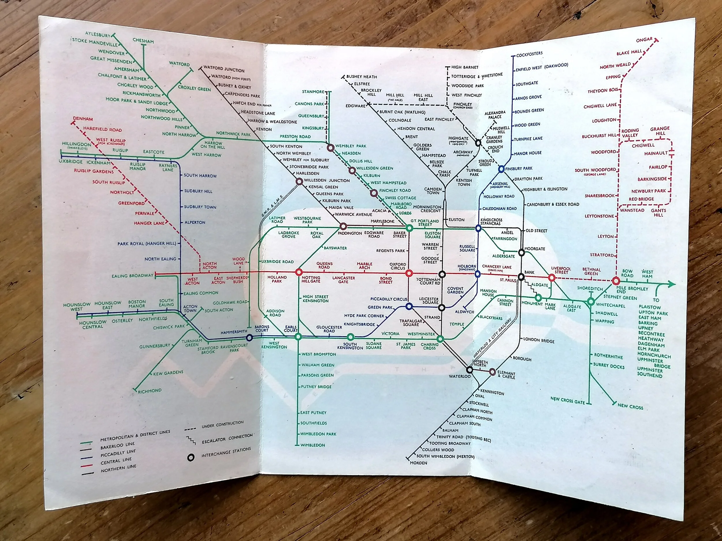 1939 London Underground Map No.3 - By Hans Schleger - ICONIC Antiques ...